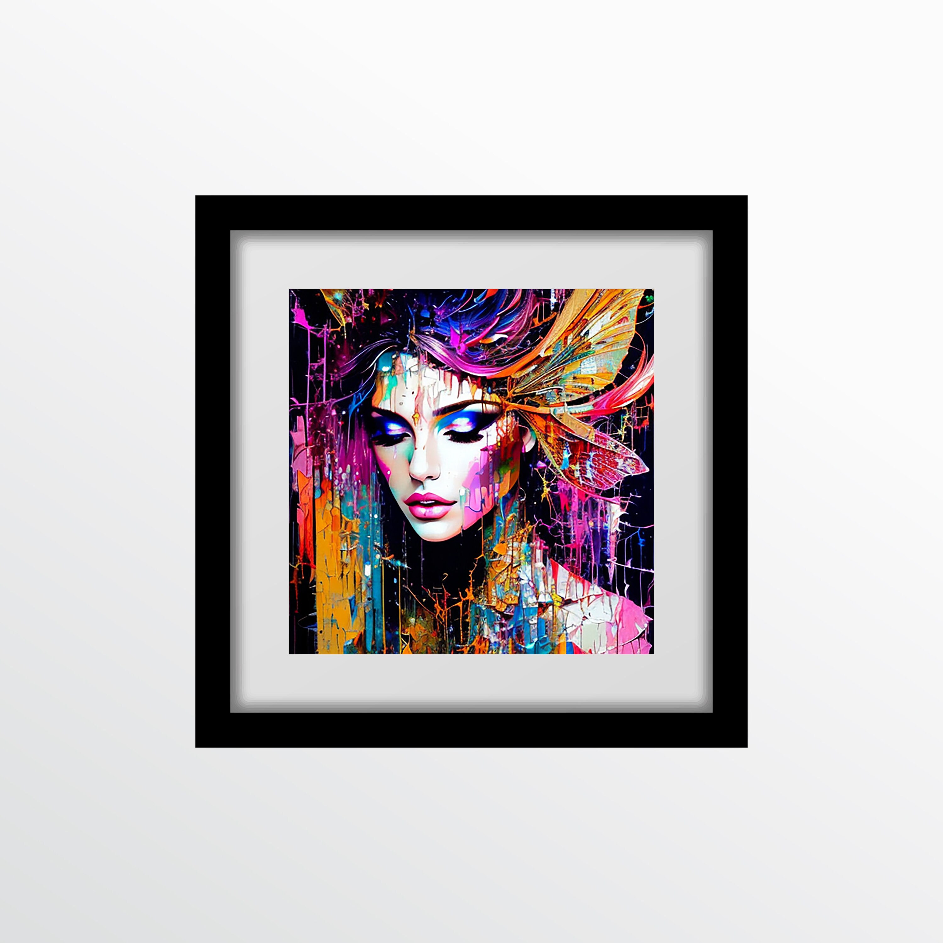 Digitally Created Abstract Woman Print., Digital Print, Instant ... Digitally Created Abstract Woman Print., Digital Print, Instant ...