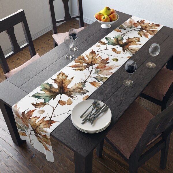 Leaf Table Runner - Etsy