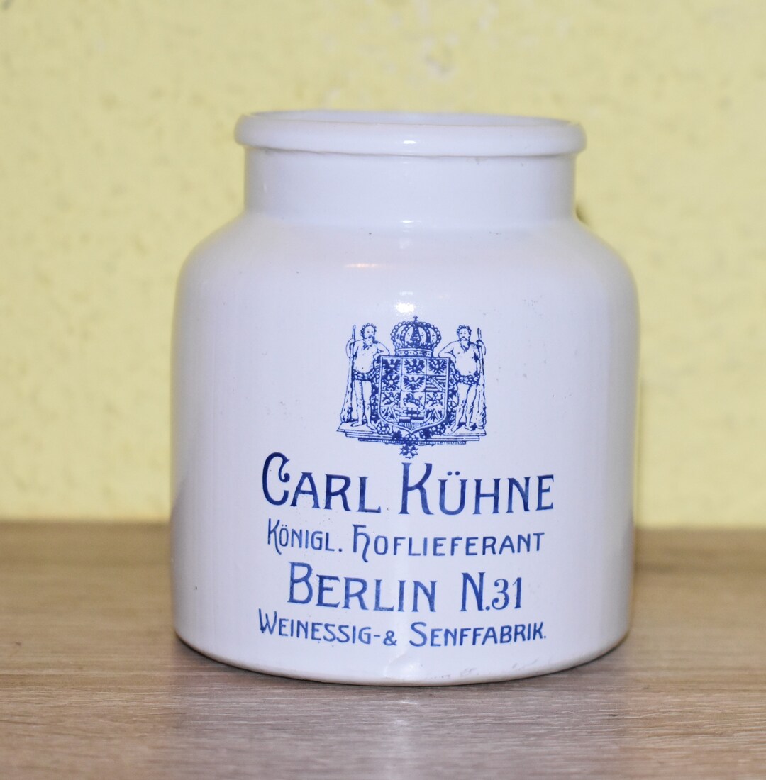 Old Mustard Pot by Carl Kühne Berlin Royal Court Supplier - Etsy