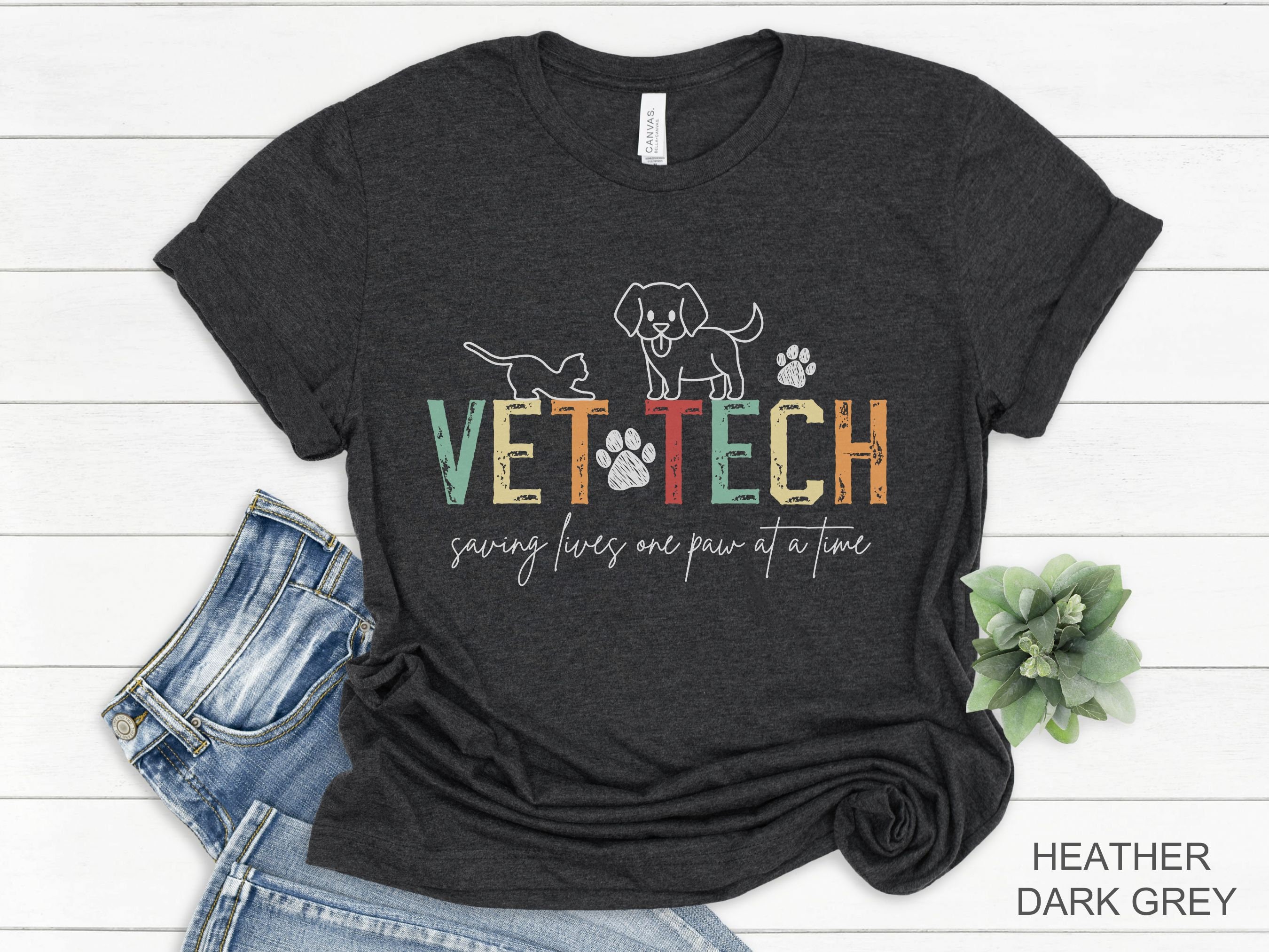 Vet Tech Week Gift for Veterinary Technician Shirt for DVM LVT ...
