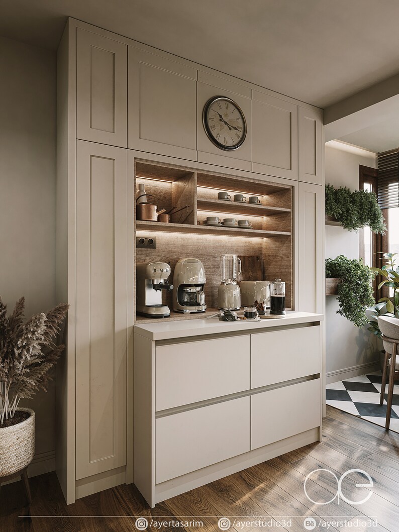 Coffee Corner and Kitchen Design - Etsy Australia