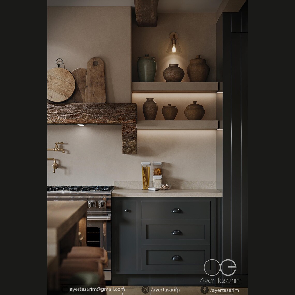 Kitchen Rendering Design, Kitchen Visual, Custom Rendering Services ...