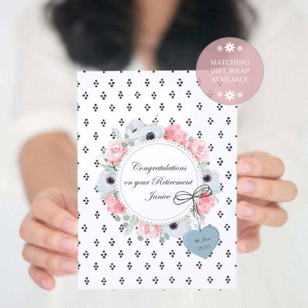 Personalised Retirement Card, for Mum, Mummy, Wife, Step Mum, Nan ...