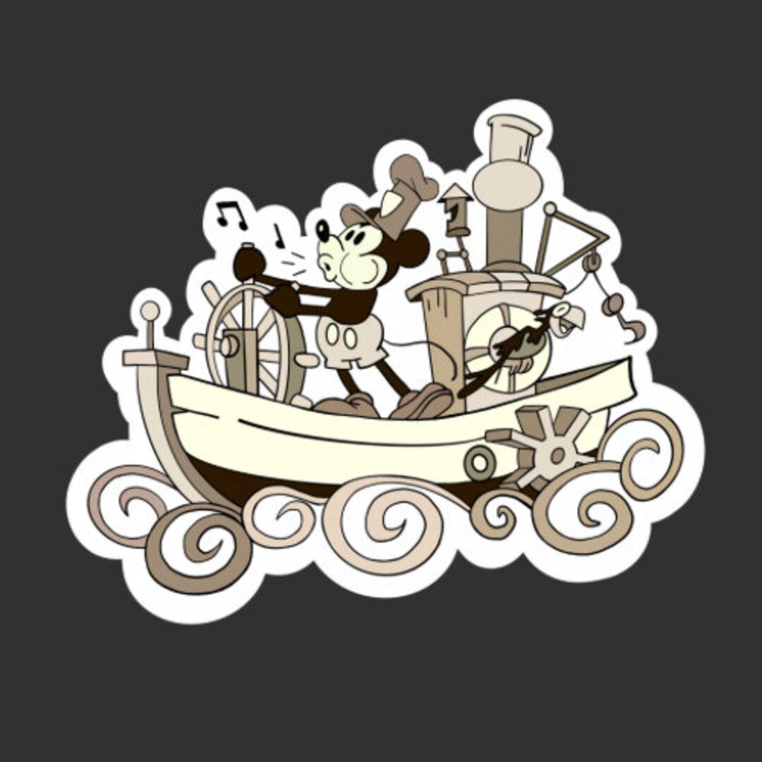 Steamboat Willie Sticker - Etsy