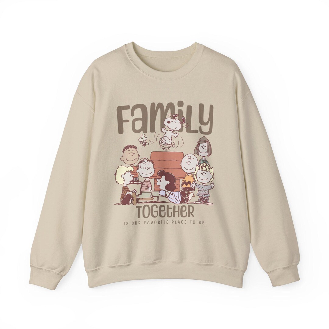 Family Sweatshirt Peanuts Snoopy Heavy Blend Crewneck Sweatshirt ...