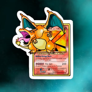 Charizard Card Sticker - Etsy