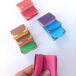 Colourful Miniature Notebook | Cute Mini Pocket Diary | Tiny Journal ...