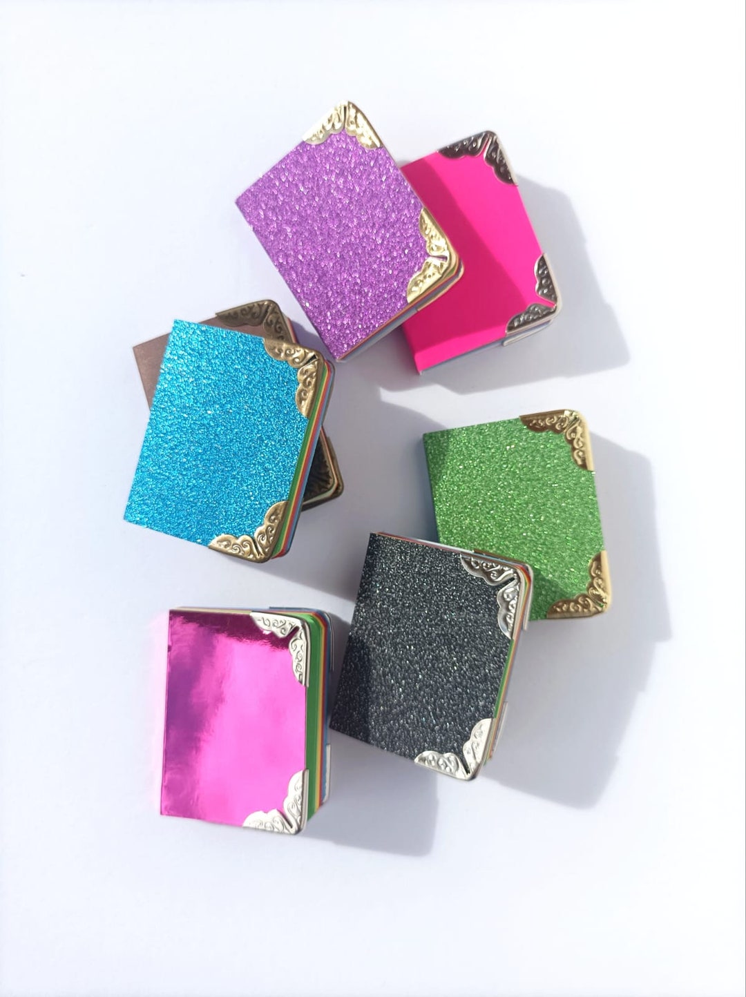 Miniature Rainbow Notebook (glitter, Neon, Shinny...) | Cute Mini ...