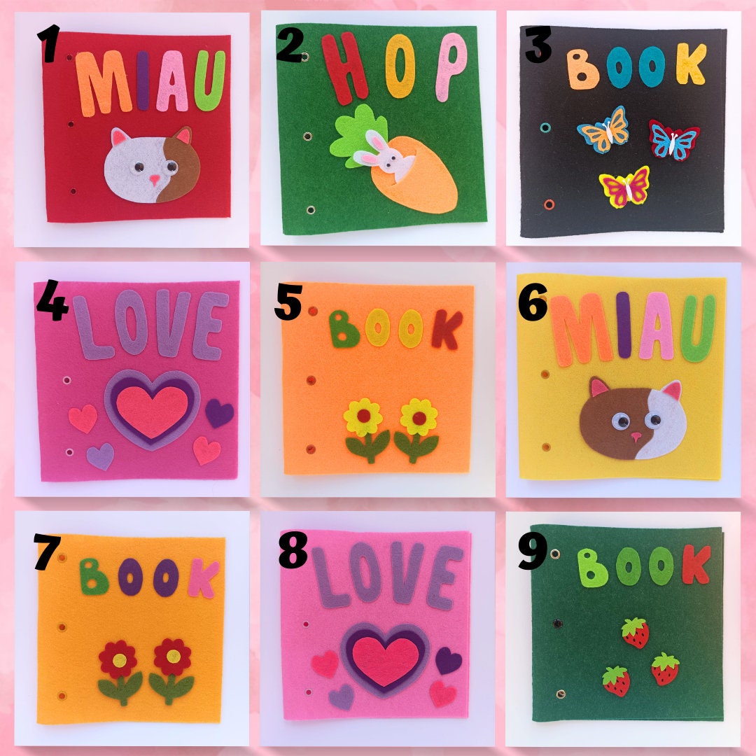 Personalized Felt Quiet Book | Design Your Activity Book | Baby and ...