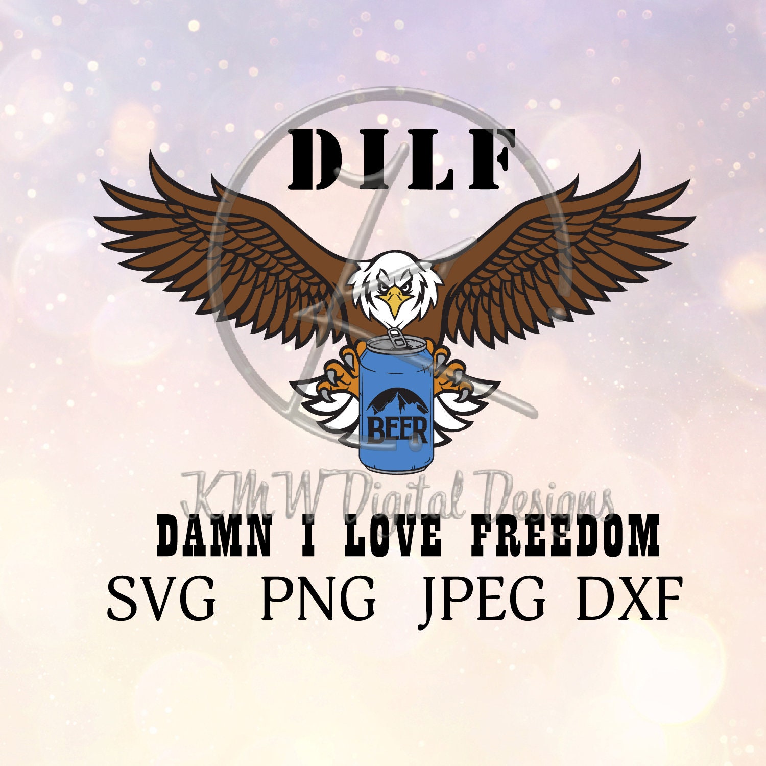 Dmn I Love Freedom SVG PNG JPEG Dxf - Etsy