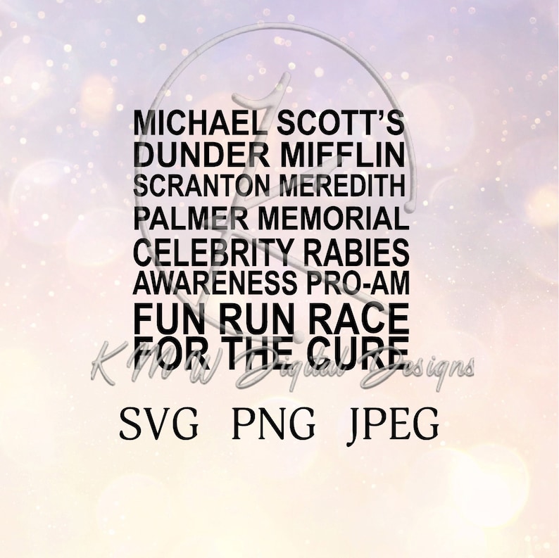 Michael Scotts Fun Run the Office SVG PNG JPEG - Etsy