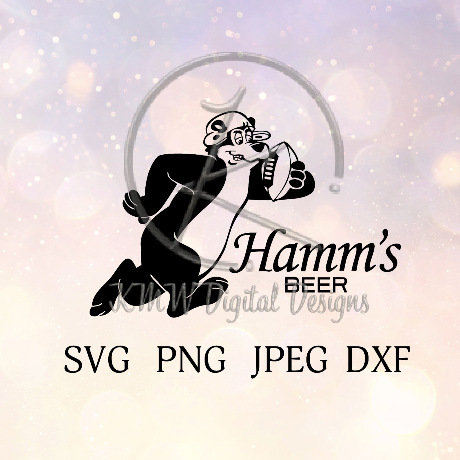 Hamms Bear SVG PNG JPEG Dxf - Etsy