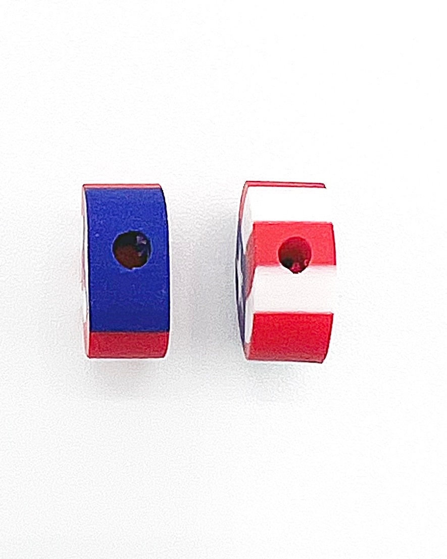 Clay Puerto Rican Flag Bead Polymer Clay Bead Puerto Rico Flag Jewelry ...
