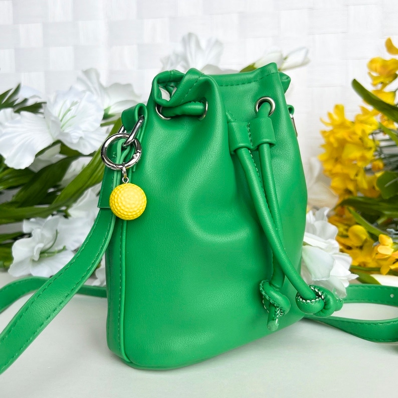 Green Mini Bucket Bag for Golf Tournament Small Green Purse Green ...