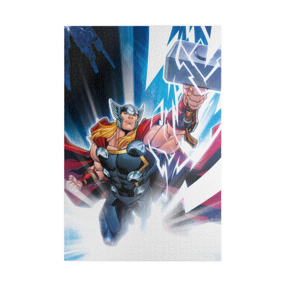 Thor Lightning Action Puzzle, Jigsaw Puzzle 110 to 1014 Pieces - Etsy