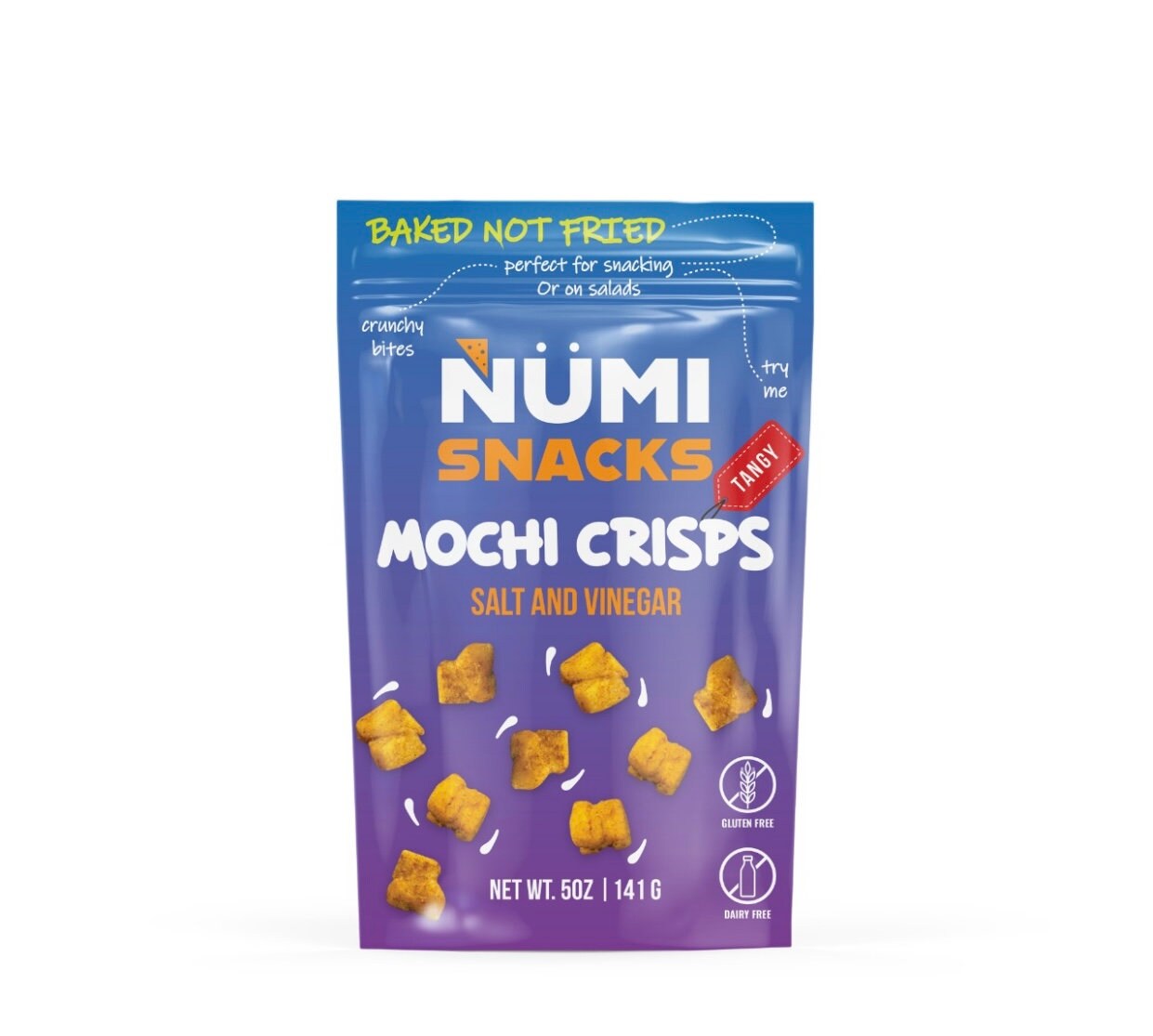 Numi Snacks: Baked Mochi Crisps Salt and Vinegar 5oz - Etsy