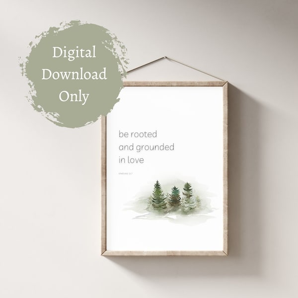 Rooted in Love Wall Art - Etsy