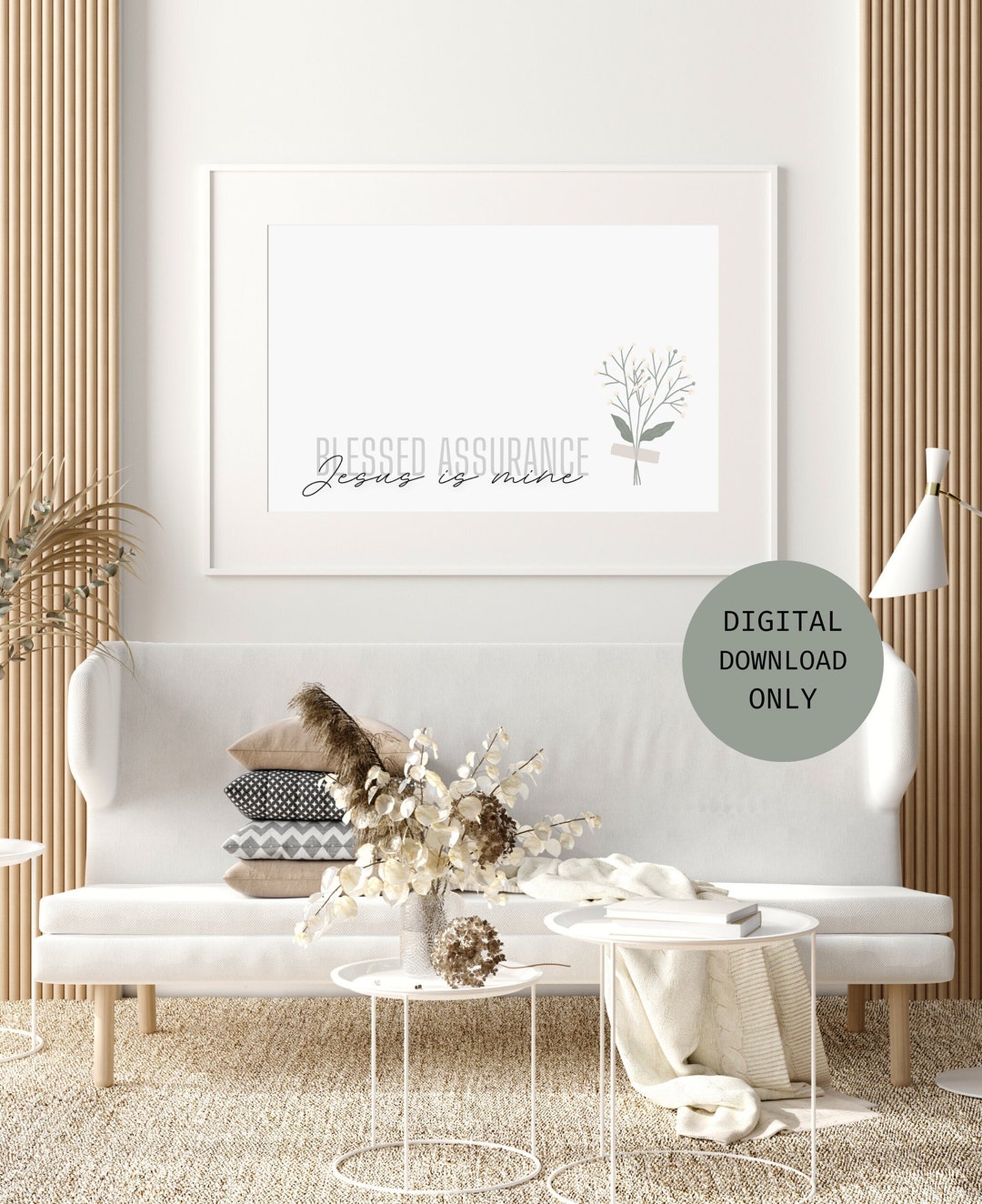 Blessed Assurance Wall Art | Christian Card Print| Hymn Wall Art | Hymn ...