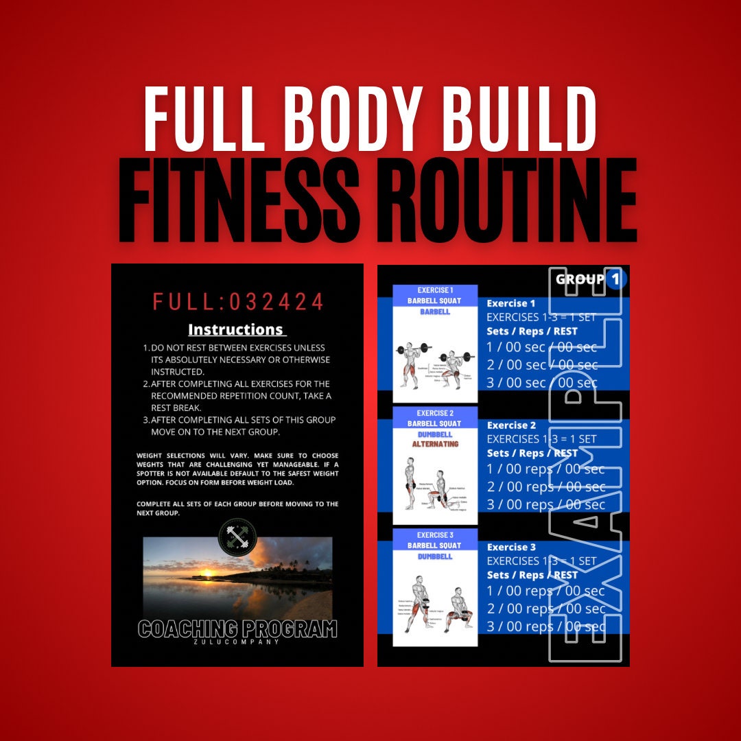 032424 Full Body Routine - Etsy