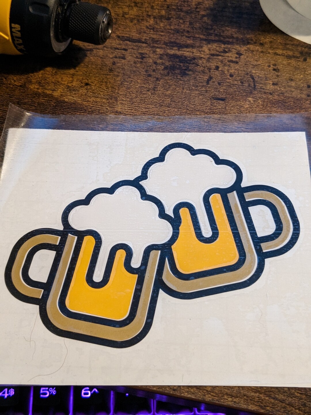 Beer Mugs Sticker - Etsy