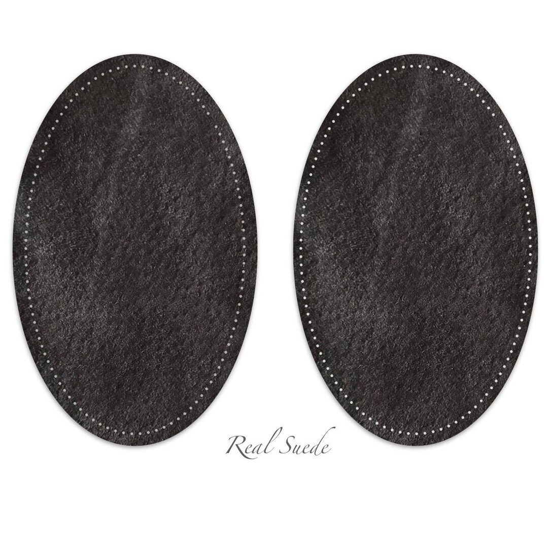 Elbow Patches - Real Suede Jacket Patches - Recycled Leather Repair Patch - Suitable for Any ...
