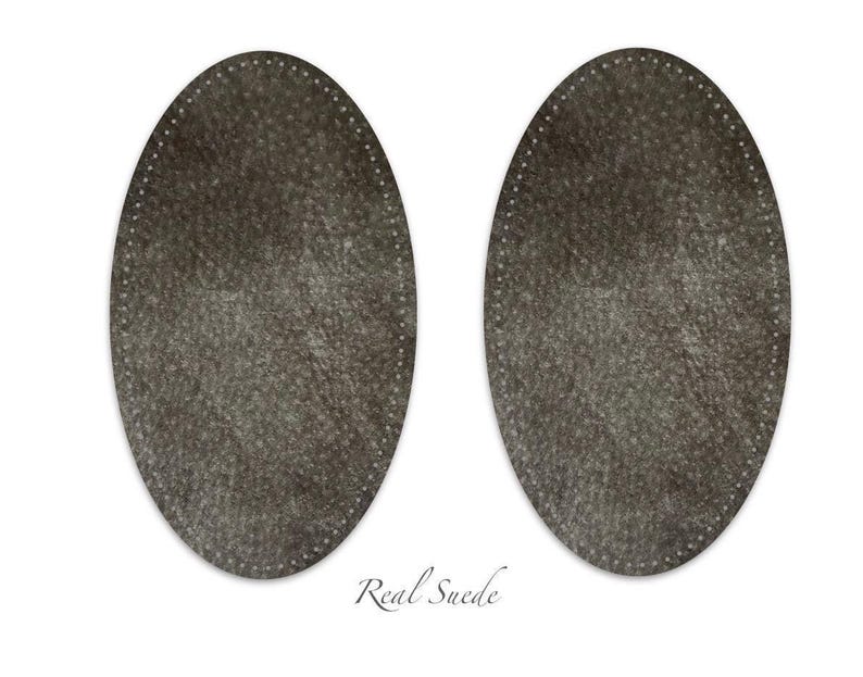 Elbow Patches - Real Suede Jacket Patches - Recycled Leather Repair ...