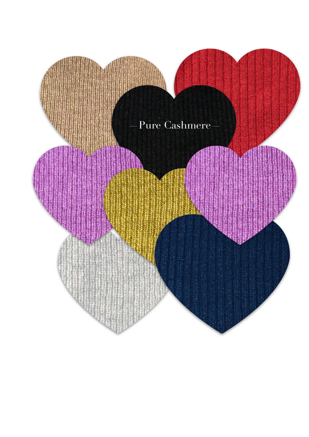 Cashmere Elbow Patches, Repair Holes, Worn Elbows, Rib Knit ...
