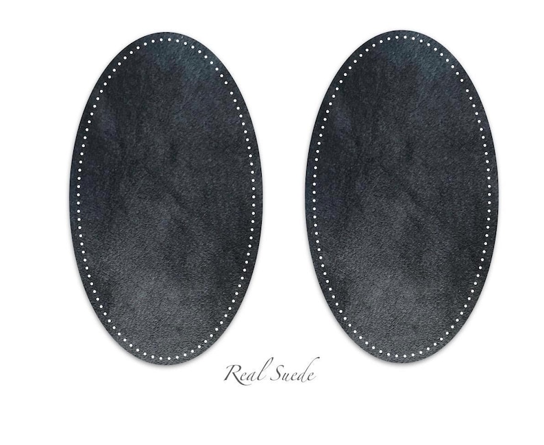 Elbow Patches - Real Suede Jacket Patches - Recycled Leather Repair Patch - Suitable for Any ...