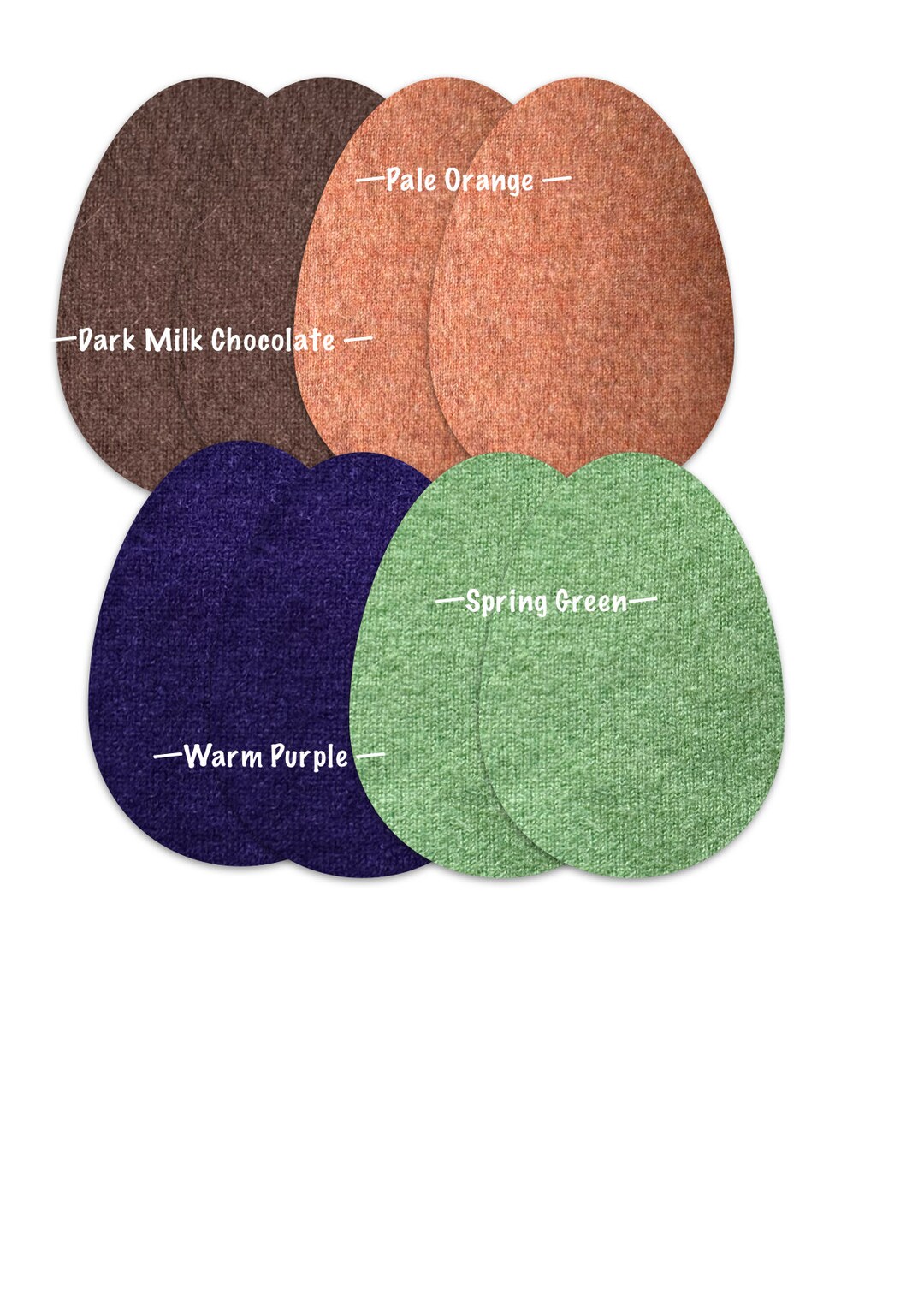 Cashmere Elbow Patches, Repair Holes, Worn Elbows, for Soft Wool Jumper ...