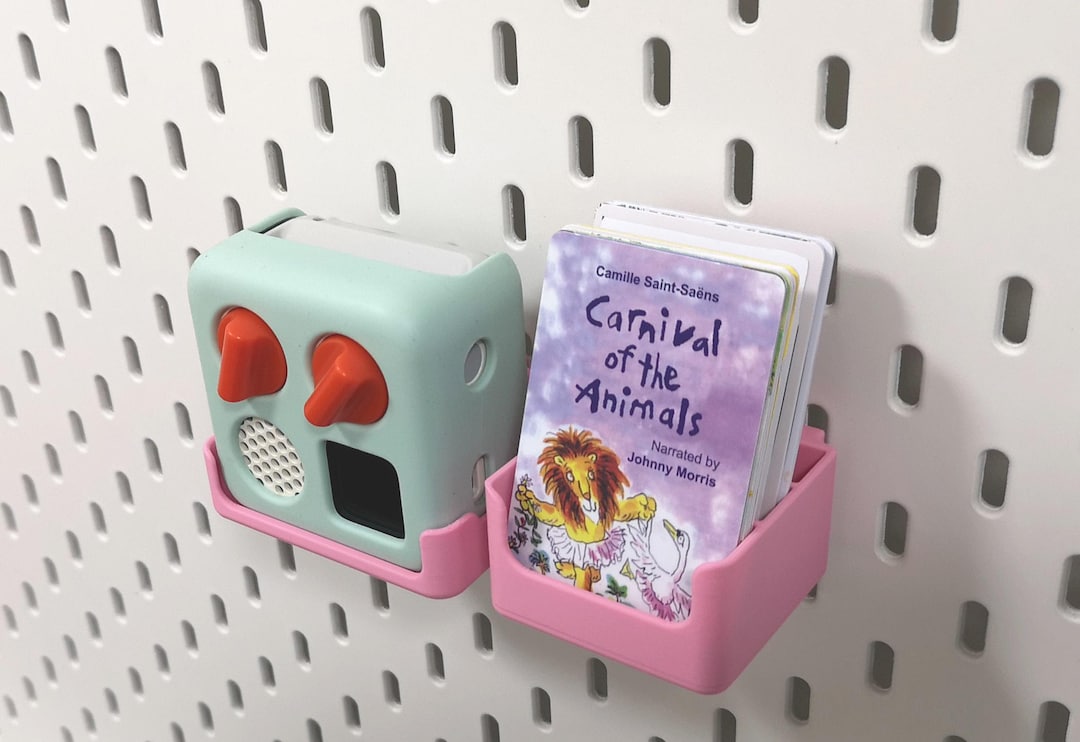 Ikea Skadis Yoto Mini Shelf & Card Holder, Card Bucket, Skadis Shelf ...