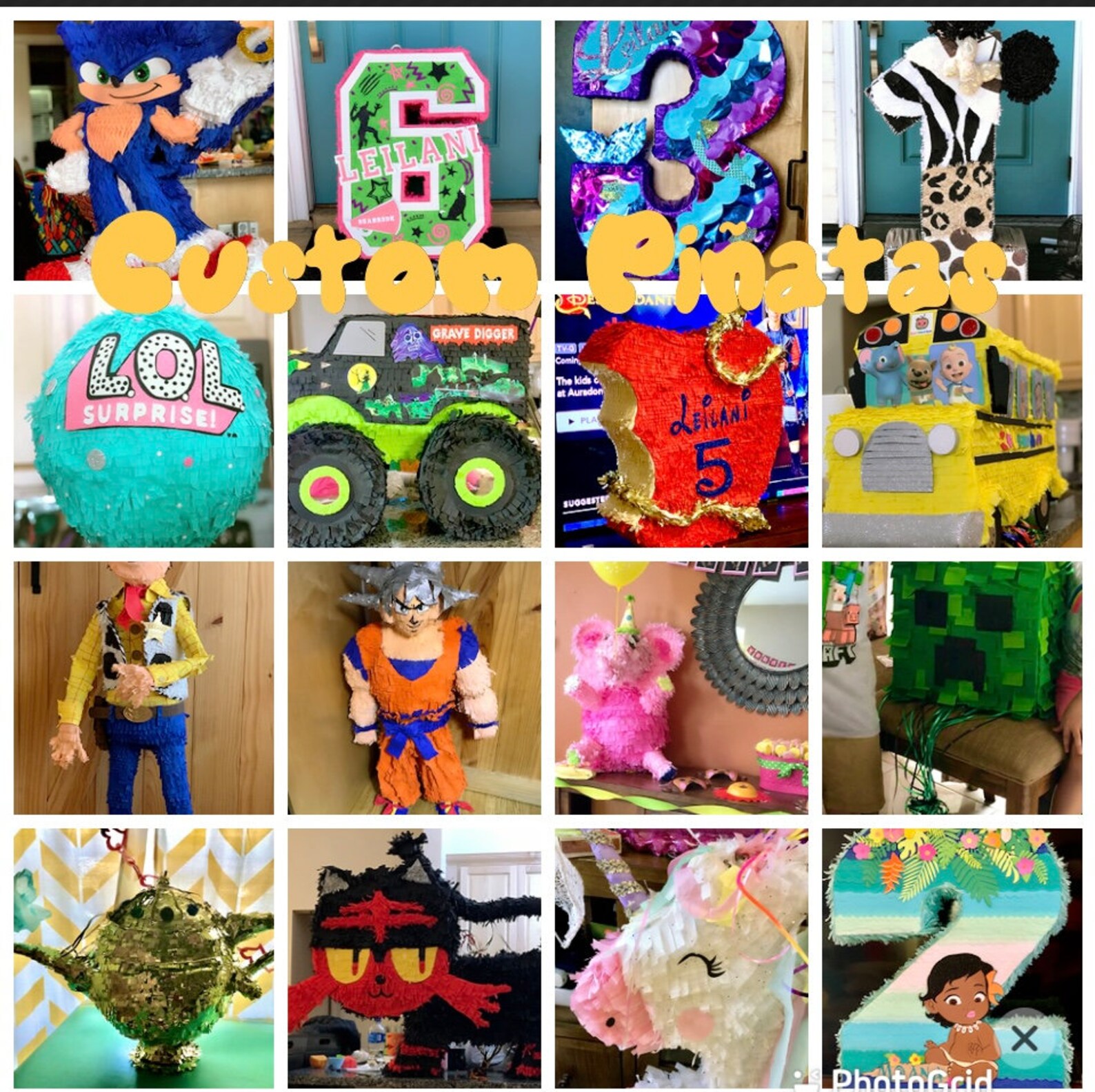 Custom Pinatas by Carolina - Etsy