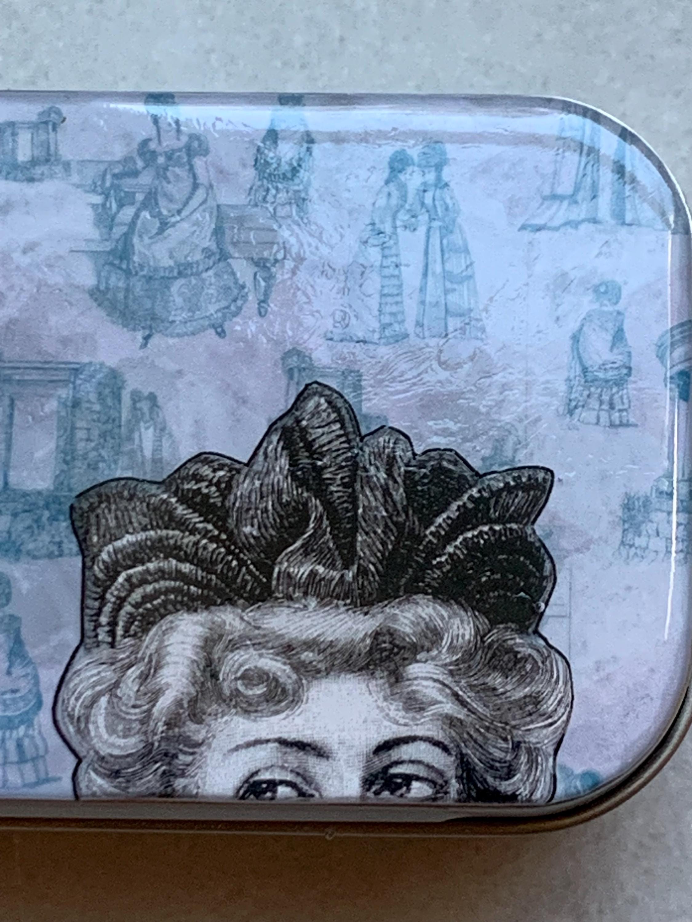 Collaged Resin Sealed Flip-top Tins | Unique Storage Containers- I Feel ...