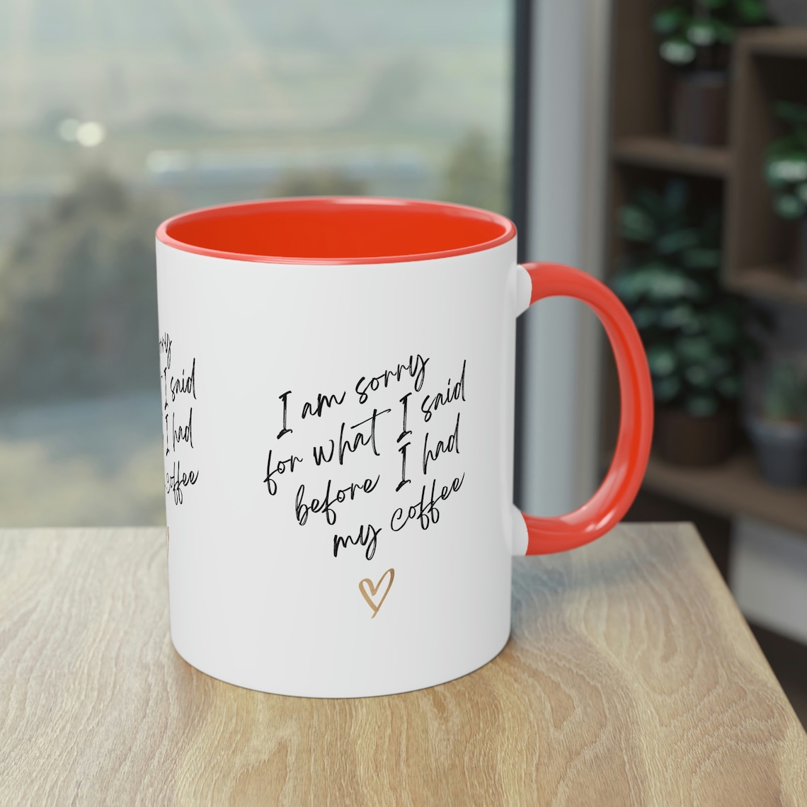 Im Sorry for What I Said Before I Had Coffee Two-tone Coffee - Etsy