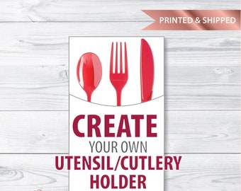 Custom Cutlery Pouch Your Design Here Personalized Utensil Holder ...