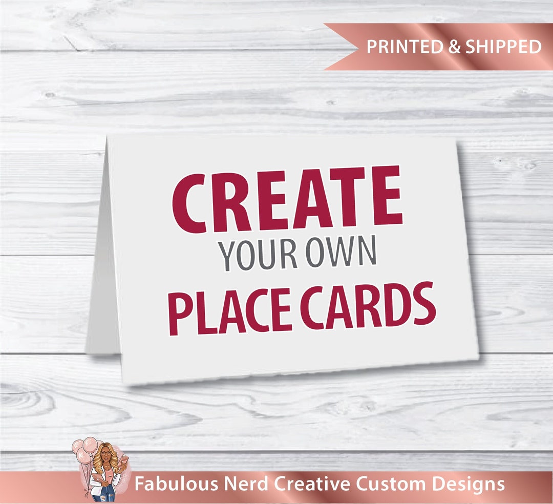 Personalized Event Place Cards | Custom Table Seating - Etsy