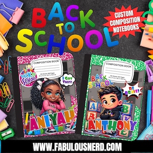 Custom Composition Notebooks - Etsy