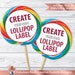 Custom Designed Lollipop Label-party Favors - Digital File or Printed ...