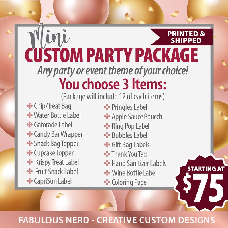 Custom Party Favors - Etsy