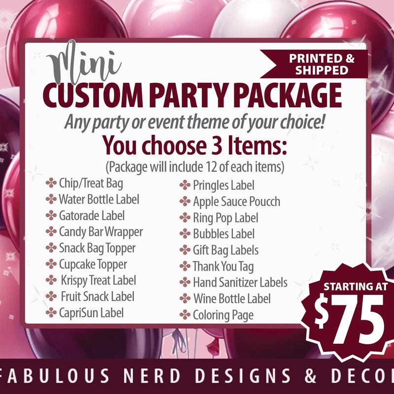 Custom Party Favors - Etsy