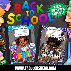 Custom Composition Notebooks - Etsy