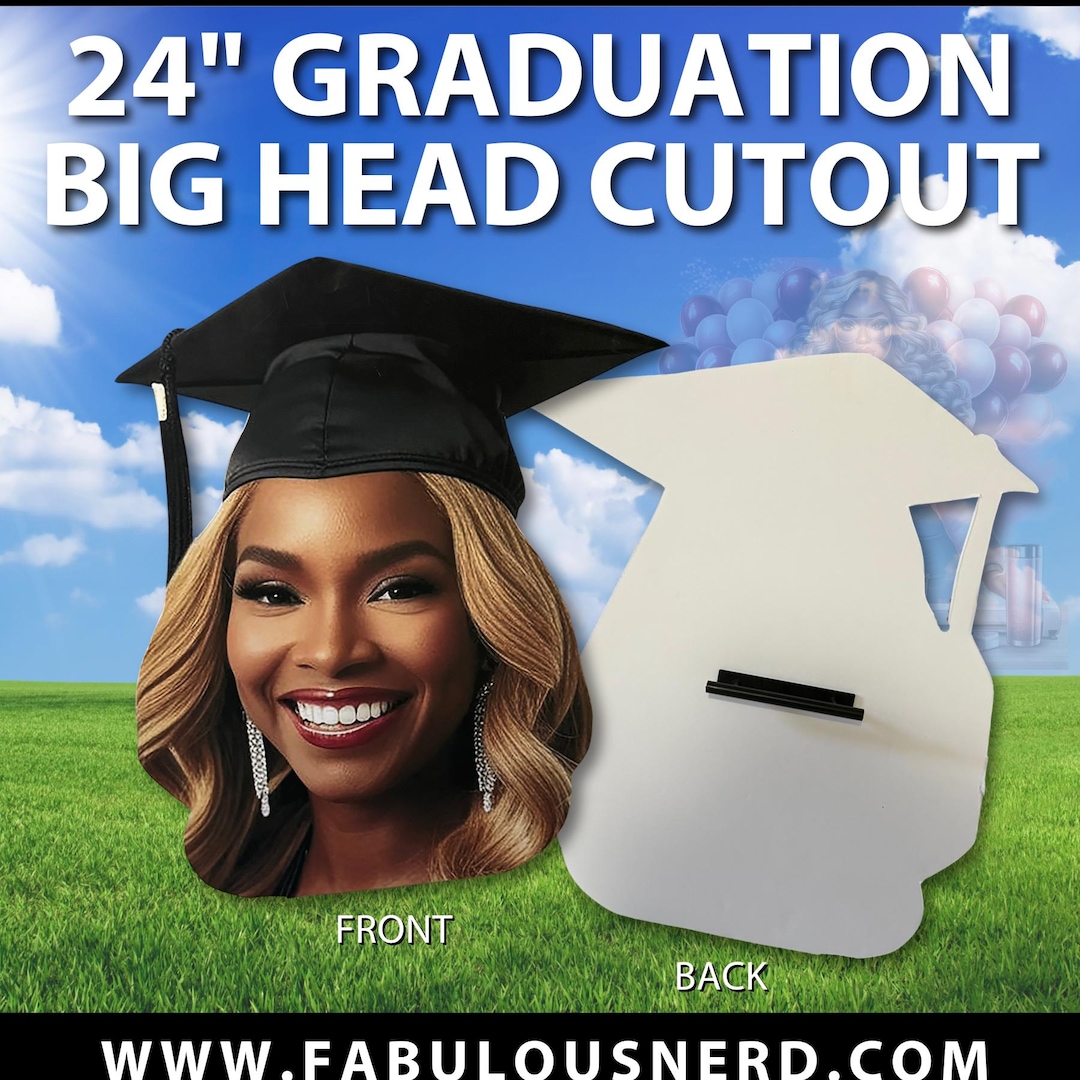 Custom Graduation Big Head Cutouts (24" Size) - Etsy