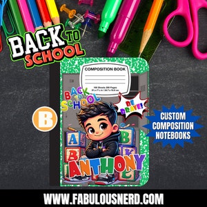 Custom Composition Notebooks - Etsy