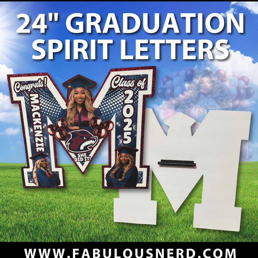 Custom Graduation Spirit Letters (24" Size) - Etsy