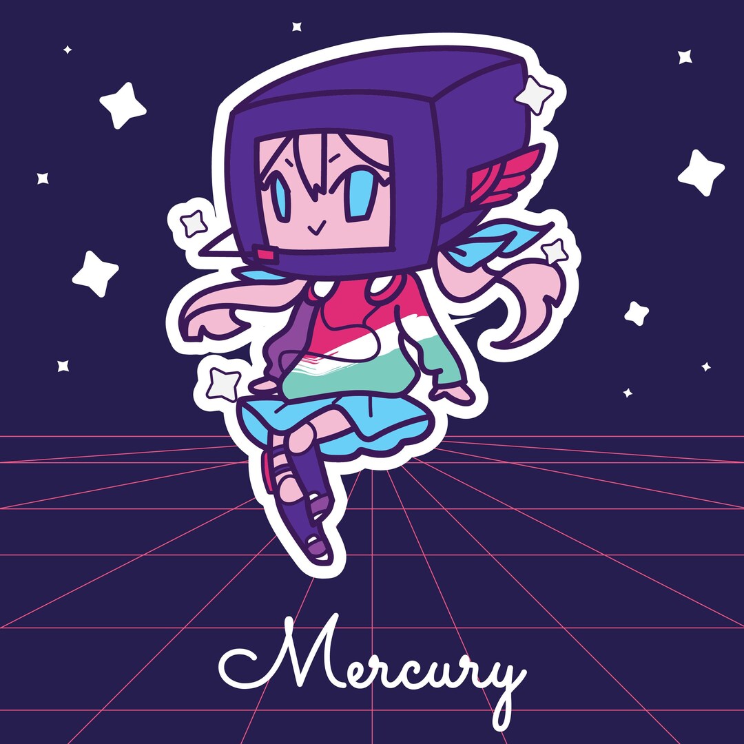 Chibi Mercury Sticker - Etsy