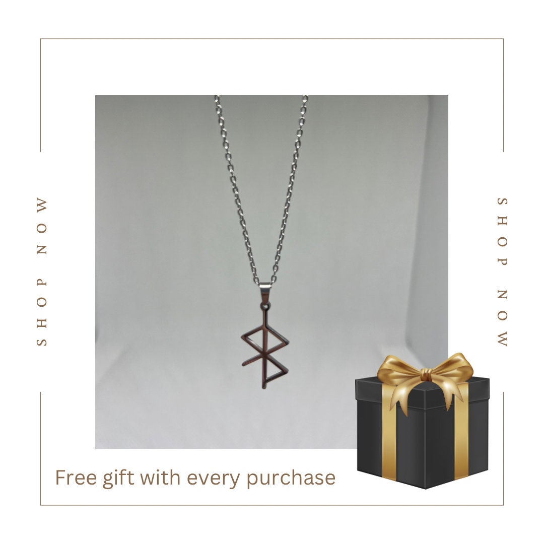 Viking Rune Pendant Necklace Symbol of Immense Power and - Etsy