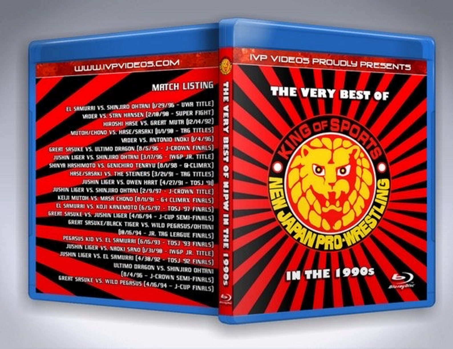 NJPW Best of the 1990s Blu-ray Single Disc With Cover Art Pro Wrestling ...