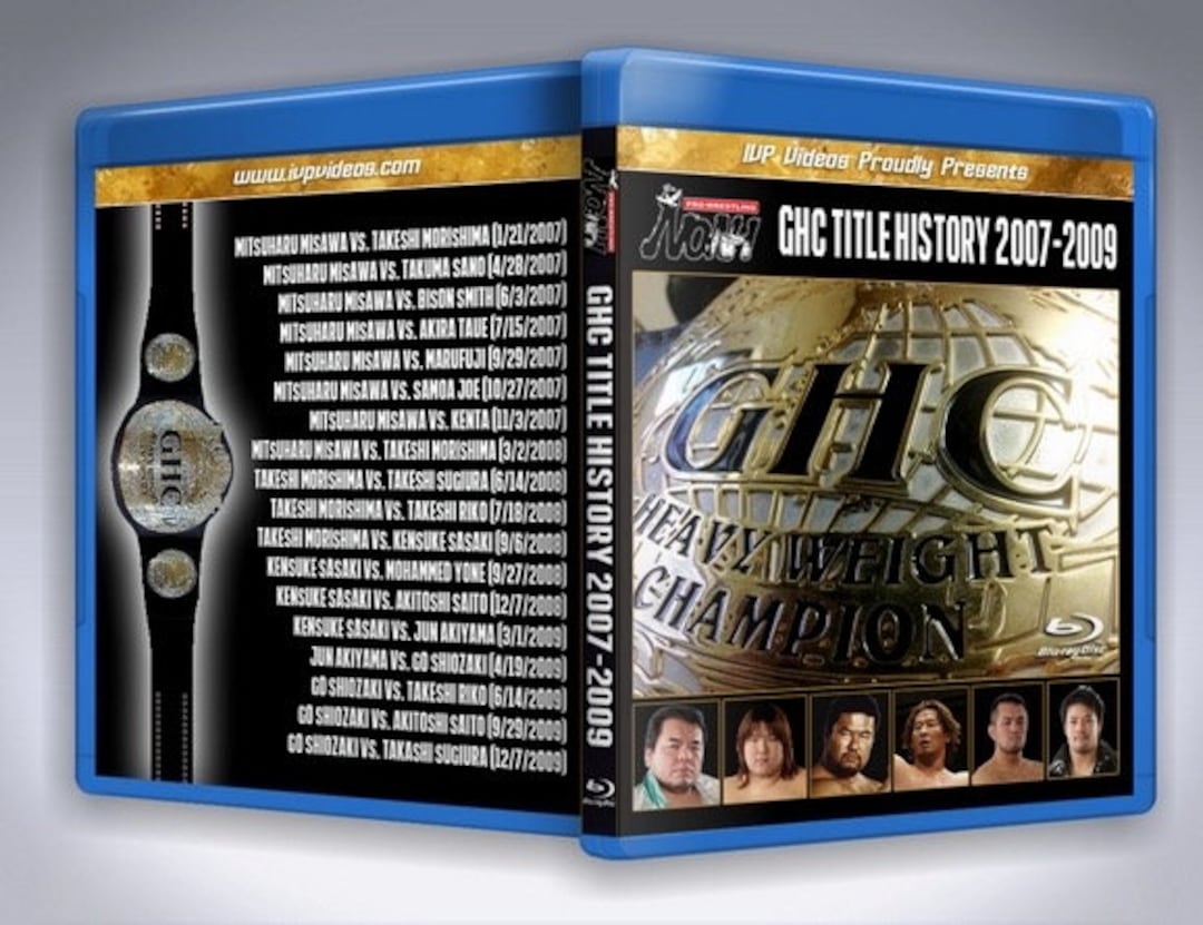 NOAH GHC Title History 2007-2009 Blu-ray With Cover Art Single Disc Pro ...