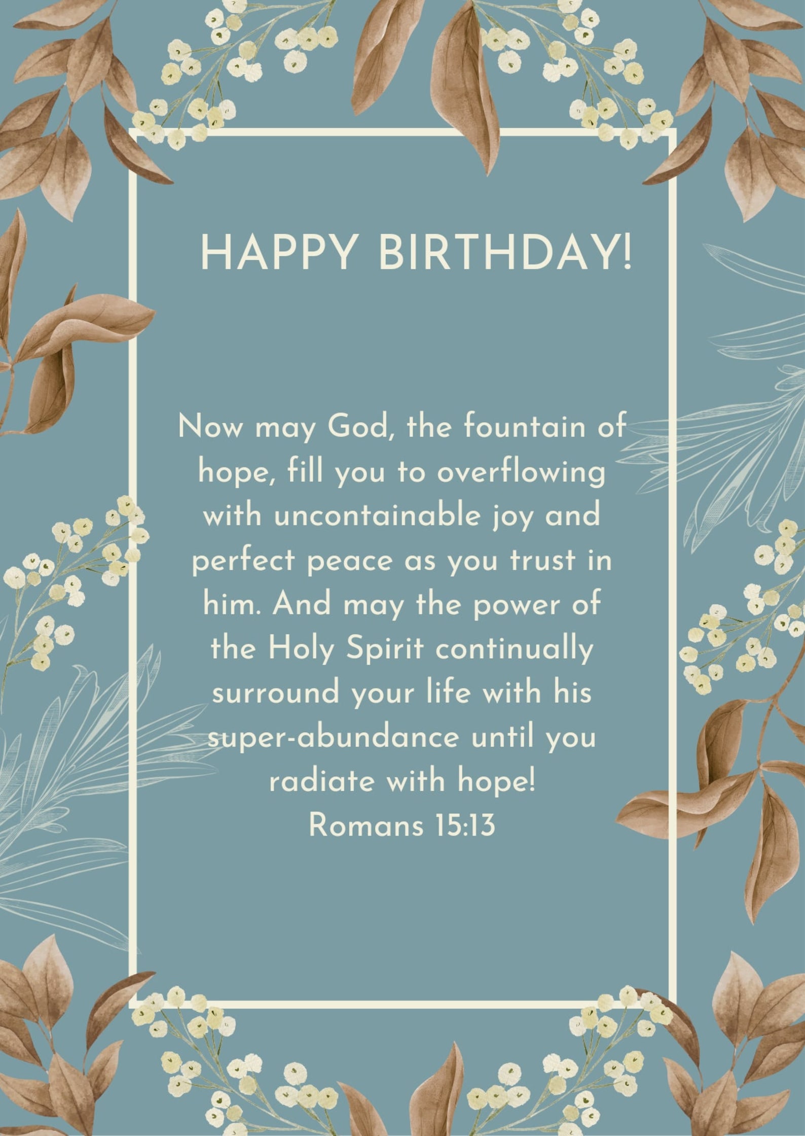 Bible Verse Birthday Wishes Card - Etsy