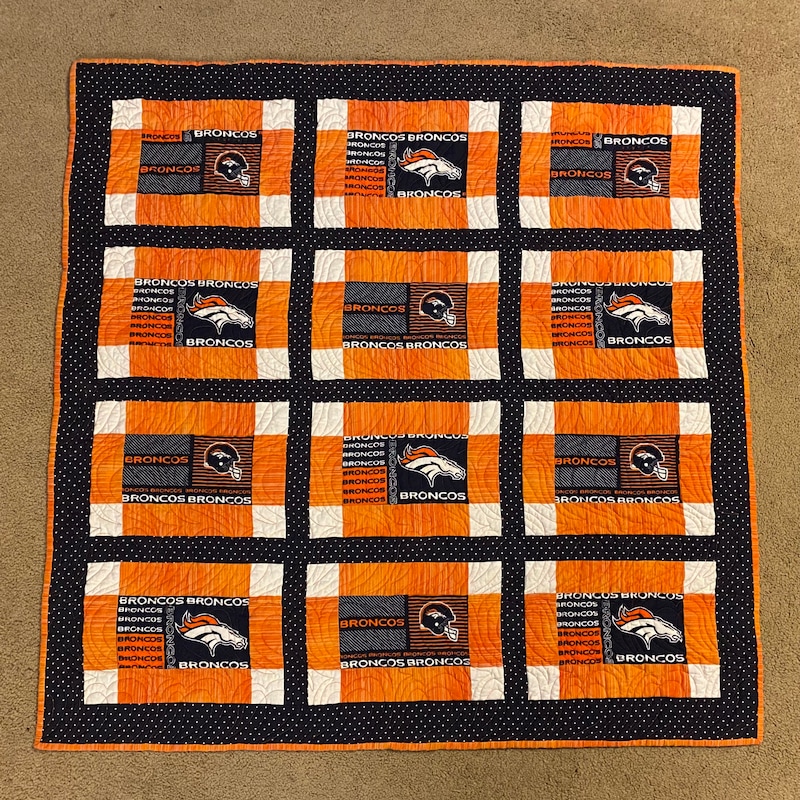 Denver Broncos Bedding - Etsy