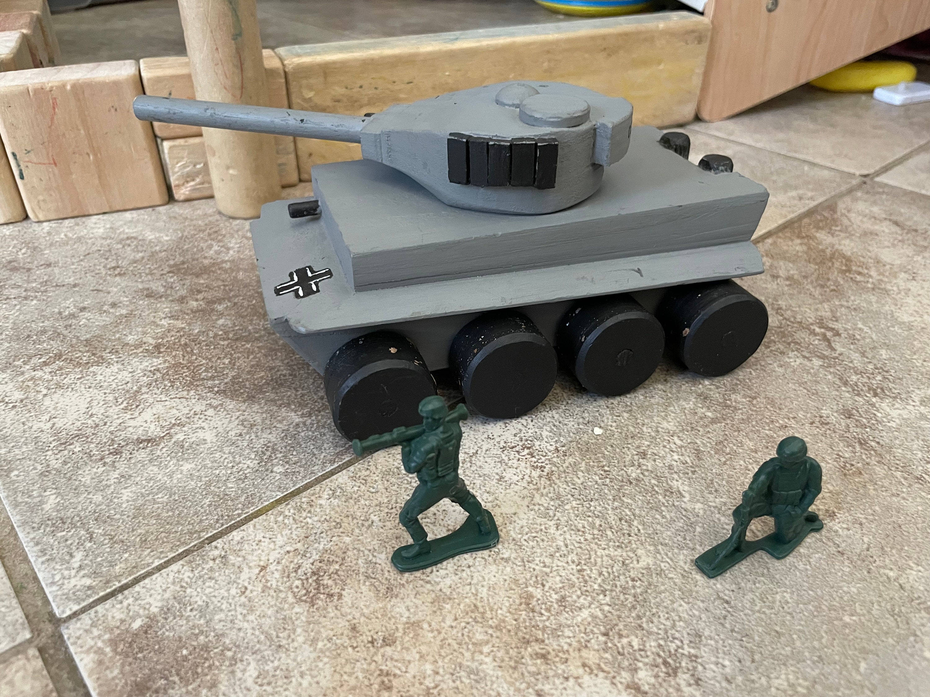 Sturdy Wooden Toy Tank - Etsy